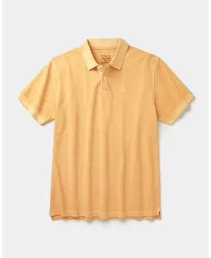 Aubin Lusby Short Sleeve Pique Polo Shirt - Lemon