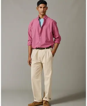Aubin Horkstow Lightweight Oxford Shirt - Fushia