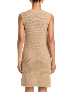 Fabiana Filippi Metallic Knit Sweater Dress