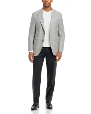 Peter Millar Tailored Fit Wool & Cashmere Plaid Soft Jacket