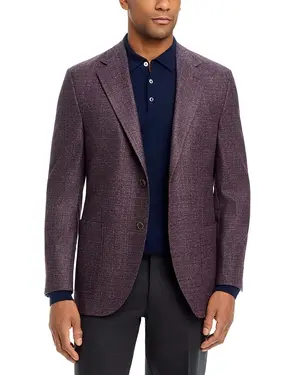 Peter Millar Tailored Fit Sport Coat - Dark Red