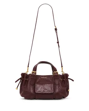 Gerard Darel 18h Medium Leather Handbag - Redwine