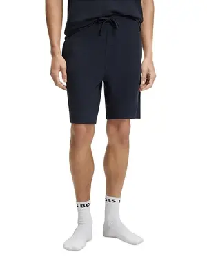 Hugo Boss Boss Ribbed Shorts - Dark Blue