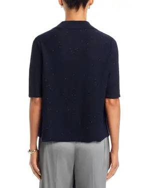 Fabiana Filippi Embellished Johnny Collar Sweater
