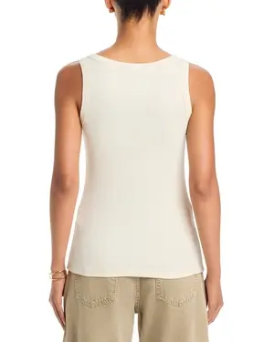 Fabiana Filippi Ribbed Scoop Neck Tank Top