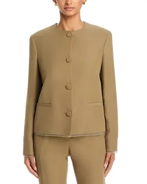 Fabiana Filippi Sheer Trim Jacket
