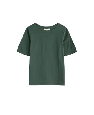SEASALT CORNWALL Poisson Boat Neck T-shirt - Light Coppice