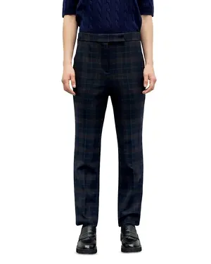 Gerard Darel Misa Plaid Pants - Navy