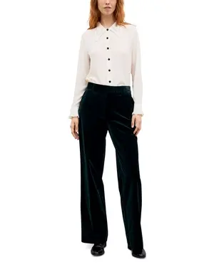 Gerard Darel Mya Velvet Wide Leg Pants