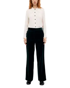 Gerard Darel Mya Velvet Wide Leg Pants