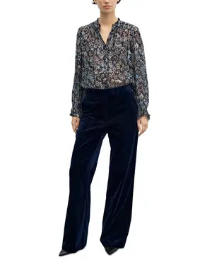 Gerard Darel Mya Velvet Wide Leg Pants