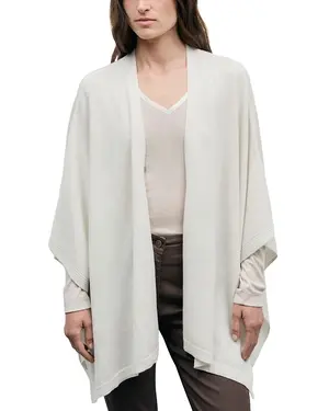 Gerard Darel Reya Cashmere Poncho - Ecru