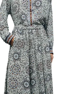Gerard Darel Printed Maxi Skirt