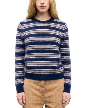 Gerard Darel Rima Brushed Wool Crewneck Sweater