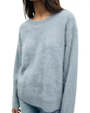 Gerard Darel Rida Brushed Cashmere Crewneck Sweater