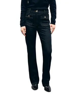 Gerard Darel Ivana High Rise Straight Jeans