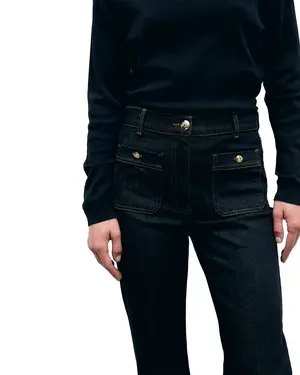 Gerard Darel Ivana High Rise Straight Jeans