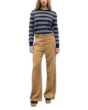 Gerard Darel Maev Corduroy Straight Pants - Sand