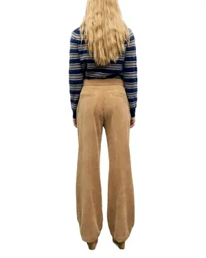 Gerard Darel Maev Corduroy Straight Pants - Sand