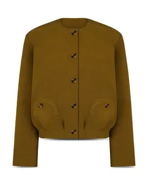BLAZÉ MILANO O'madeleine Altai Button Front Jacket - Green