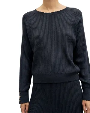 Gerard Darel Rita Ribbed Knit Sweater