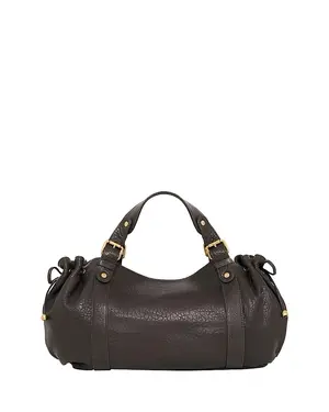 Gerard Darel 24h Large Leather Handbag Lava