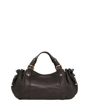 Gerard Darel 24h Large Leather Handbag - Lava