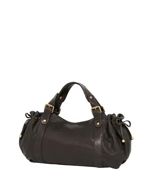 Gerard Darel 24h Large Leather Handbag - Lava