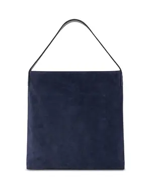 Gerard Darel Lady Gd Suede Leather Tote - Ink