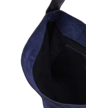Gerard Darel Lady Gd Suede Leather Tote - Ink