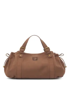 Gerard Darel 24h Large Canvas Handbag Beige