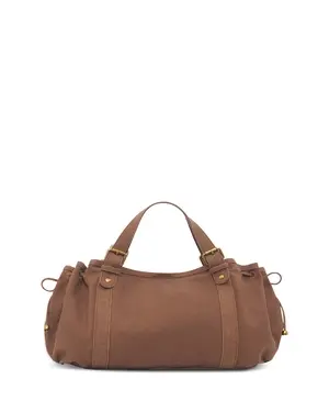 Gerard Darel 24h Large Canvas Handbag - Beige