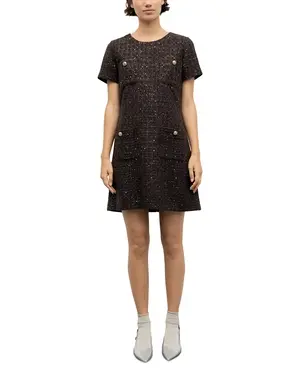 Gerard Darel Coni Tweed Mini Dress