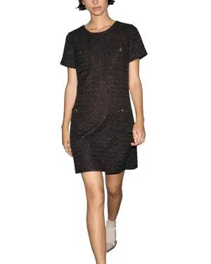 Gerard Darel Coni Tweed Mini Dress