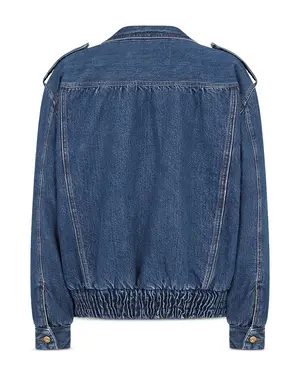 BLAZÉ MILANO Charlie Cotton Denim Bomber Jacket