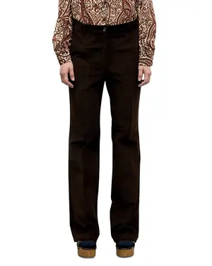 Gerard Darel Maby Cotton Blend Straight Pants
