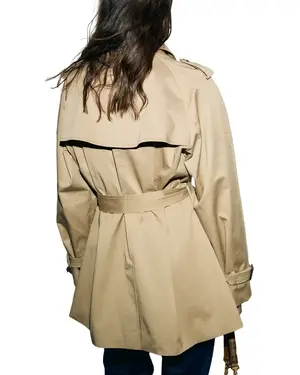 Gerard Darel Vania Cotton Blend Trench Coat
