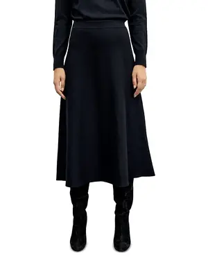 Gerard Darel A-line Midi Skirt - Black