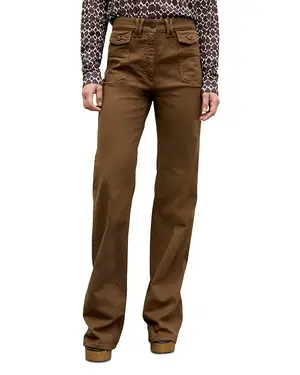 Gerard Darel Anna High Rise Flare Jeans - Cinnamon