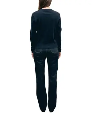 Gerard Darel Bara Cotton Long Sleeve T Shirt - Black