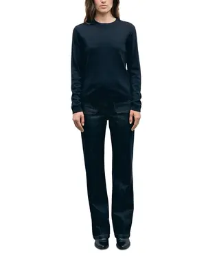 Gerard Darel Bara Cotton Long Sleeve T Shirt - Black
