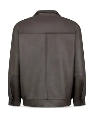 BLAZÉ MILANO Ares Charlie Leather Bomber Jacket