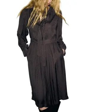 Gerard Darel Cleme Tie Neck Dress