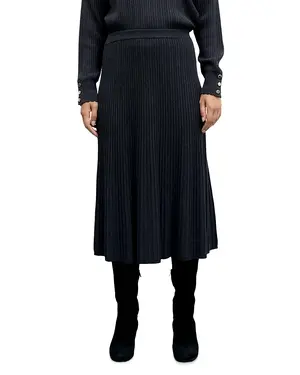 Gerard Darel Tati Flared Midi Skirt - Charcoal