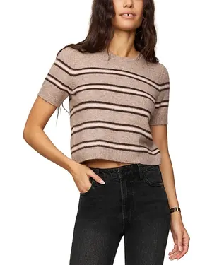 Z Supply Gatewood Short Sleeve Sweater - Heather Ash