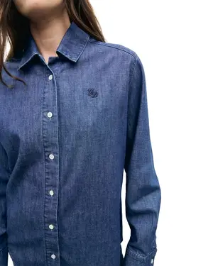Gerard Darel Lucy Cotton Button Front Blouse