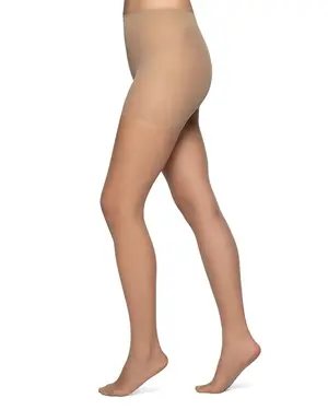 Hue Hue Run Resist Sheer Control Top Tights Natural
