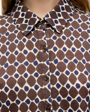 Gerard Darel Babs Print Button-front Shirt