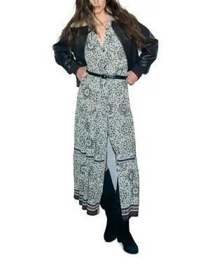Gerard Darel Cyril Printed Viscose Maxi Dress