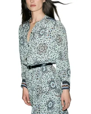 Gerard Darel Cyril Printed Viscose Maxi Dress